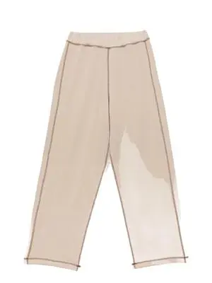 BASERANGE Elasticated Ribbed Waistband Sweatpants With Contrasting Stitching - Haptic