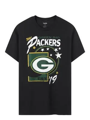 Junk Food Clothing Green Bay Packers Star Power Graphic T-shirt - Black