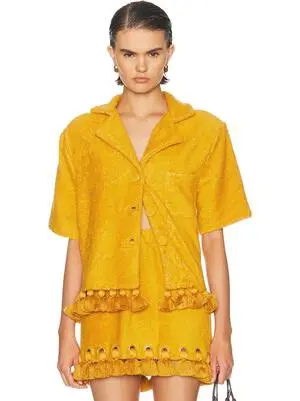 Cap D'antibes Antonia Shirt - Ocre Jaune