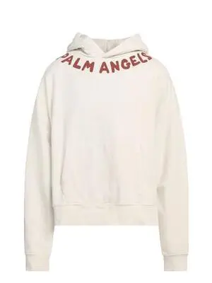 Palm Angels Cotton Hoodie - Beige