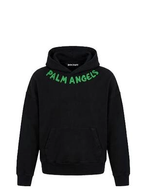 Palm Angels Cotton Hoodie - Brown