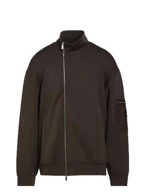 Armani Exchange Long Sleeve Zip-up Sweatshirt - Green