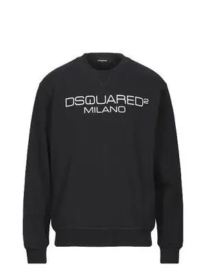Dsquared2 Cotton Sweatshirt With Logo - Black