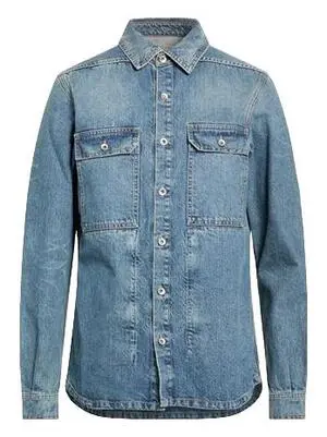 Rick Owens Denim Shirt Size Cotton - Blue