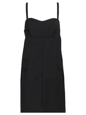 8PM Mini Dress With Deep Neckline - Black