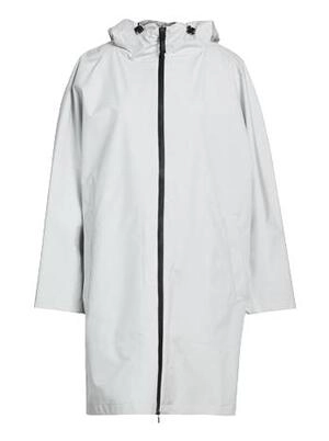 Herno Overcoat & Trench Coat In Light Polyester And Polyurethane - Light Grey