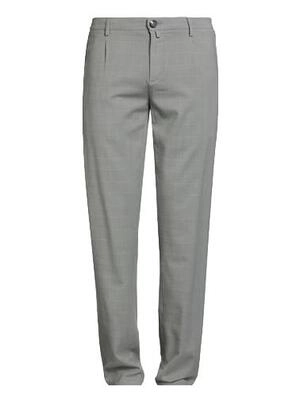 JACOB COHЁN Military Glen Plaid Tapered Leg Pants - Grey