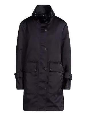 MOORER Midnight Polyester Overcoat & Trench Coat - Blue