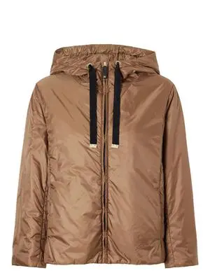 Max Mara Padded Hooded Shell Jacket - Brown