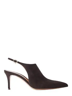 GIANVITO ROSSI Suede Pumps - Brown