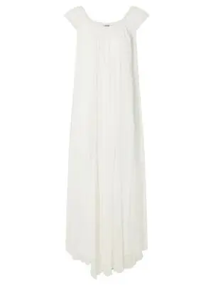 Staud Leda Chiffon Maxi Dress - Neutrals