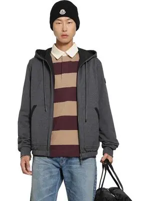 Moncler Reversible Zip-up Hooded Jacket - Grey
