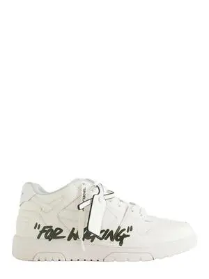 Off-White For Walking" Sneakers - White