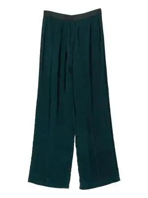 FORTE_FORTE Ribbed Velvet Wide Leg Trousers - Multicolor