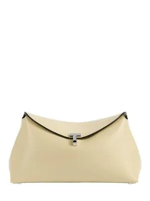 TOTEME TOTEME T-Lock Leather Clutch Multicolor