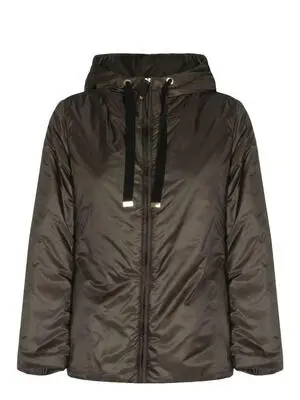 Max Mara Hooded Zip-up Coat - Multicolor