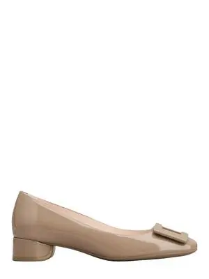ROGER VIVIER ROGER VIVIER Round Toe Patent Leather Ballerinas With Buckle Detail Multicolor