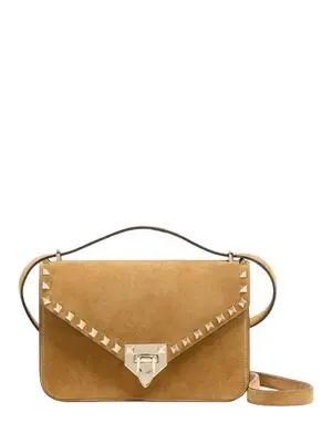 Valentino Garavani Rockstud Suede Shoulder Bag - Multicolor