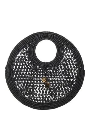 Jacquemus Le Petit Rond Sacca Spiaggia Raffia Handbag - Multicolor