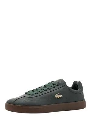 Lacoste Baseshot Leather Croc Effect Sneakers - Green
