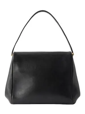 Calvin Klein Calvin Klein Collection Tina Small Leather Shoulder Bag Black