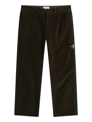 Stone Island Stone Island Organic Cotton Corduroy Trousers Charcoal