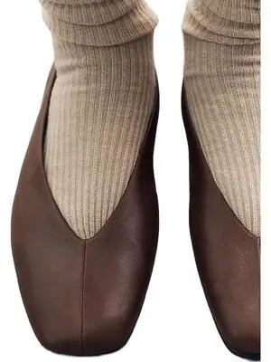 Jeffrey Campbell Fathom Ballet Flats - Mocha