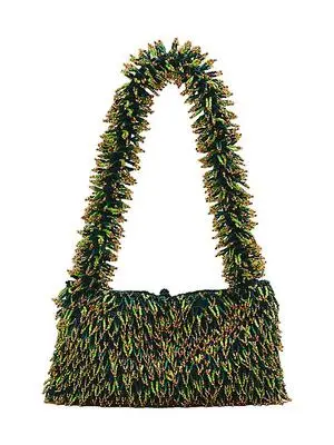 SAC DE SOUL Beaded Shoulder Bag - Green