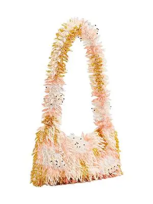 SAC DE SOUL Beaded Shoulder Bag - Pink Pattern
