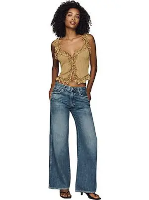 AMO Regina High-rise Wide-leg Jeans - Medium Denim