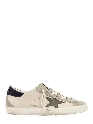 GOLDEN GOOSE Superstar Leather And Suede Sneakers - Grey