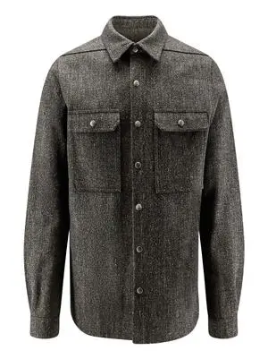 Rick Owens Wool Shirt - Grey
