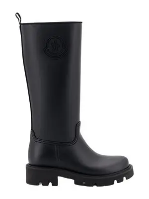 Moncler Kickstream High Pvc Rain Boots - Black