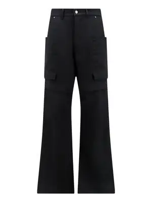 Rick Owens Stefan Cargo Wool Trousers - Black