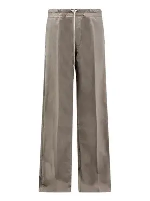 Rick Owens Dietrich Cotton Trousers - Grey