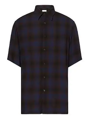 Dries Van Noten Cassidye Checked Woven Shirt - Brown