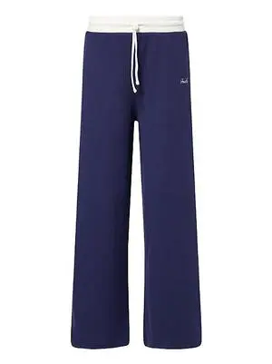 4TH & RECKLESS Ribbed Wide Leg Trousers - Blue