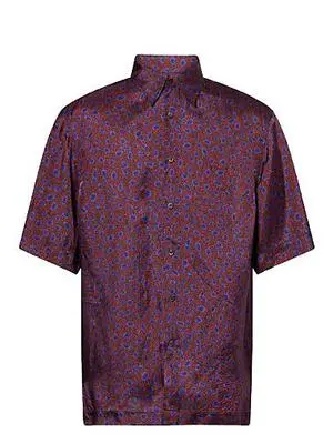Dries Van Noten Cassidye Floral-print Satin Shirt - Red