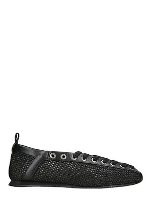 GANNI Sporty Ballerina Mesh Ballet Flats - Black