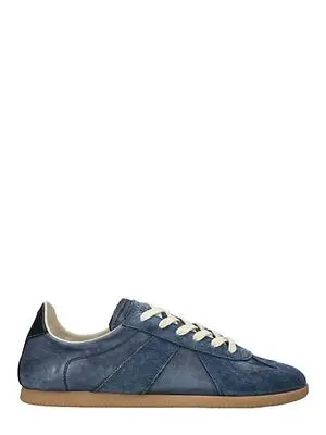 MAISON MARGIELA Replica Low Top Suede Trainers - Blue