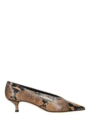 Le Monde Beryl Le Monde Beryl Babouche Kitten Heel Leather Courts Mult/other