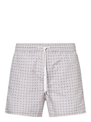 ARNE Mosaic Print Swim Shorts - Stone