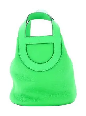 Hermès In-the-loop Bag Clemence With Swift 23 Vert Comics