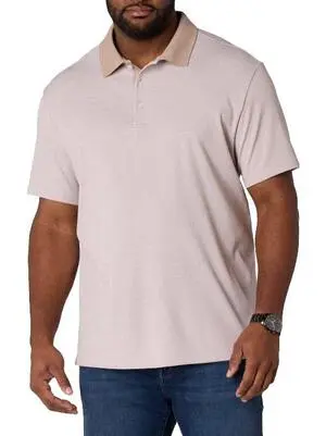 Robert Barakett Big & Tall Matias Polo Shirt - Tan