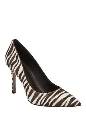 Sam Edelman Hazel Pointed Toe Stiletto Pump - Chocolate/ivory