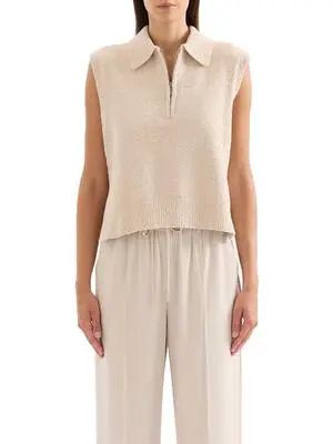 Nude Lucy Ordell Knit Vest Top - Buff