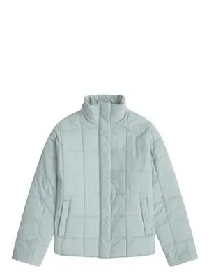ANIMAL Nina Grid Quilted Padded Jacket - Mint