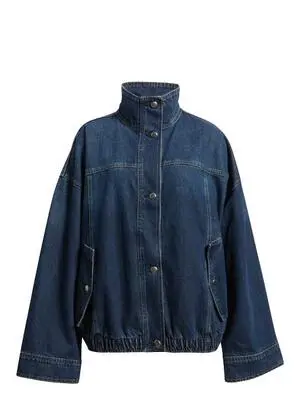 DL1961 Nara Relaxed Fit Denim Jacket With Drawstring Hem - December