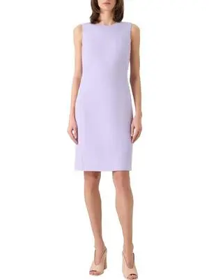 Akris Cashmere & Silk Sheath Dress - Malva