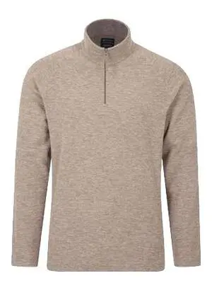 Mountain Warehouse Snowdon Ii Fleece Half-zip Top - Brown